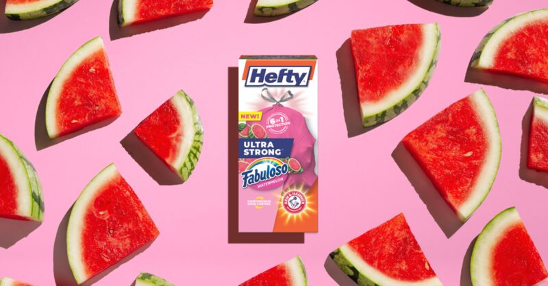 Hefty® Ultra Strong™ Fabuloso® Watermelon Trash Bags | Hefty